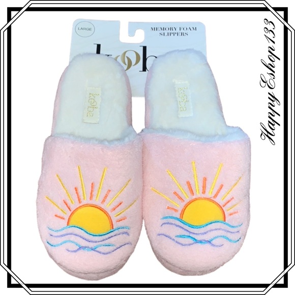Kooba | Shoes | Kooba Womens Faux Fur Memory Foam Slippers Good Morning ...